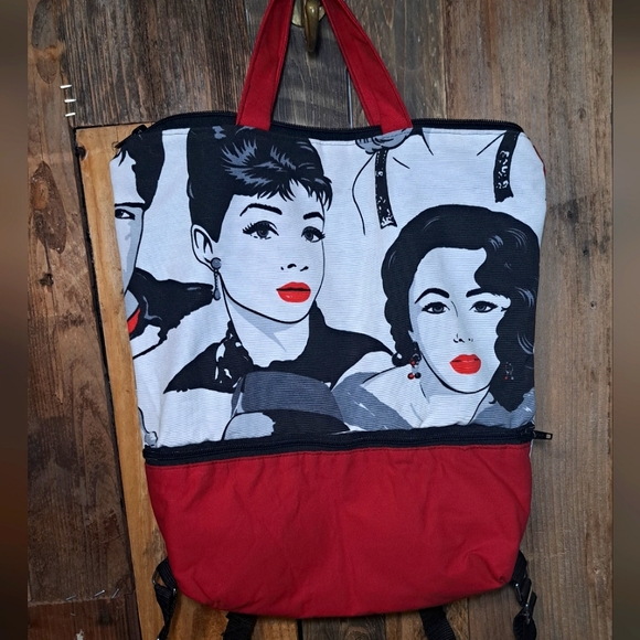 Bags | Golden Age Of Hollywood Backpack Tote | Poshmark